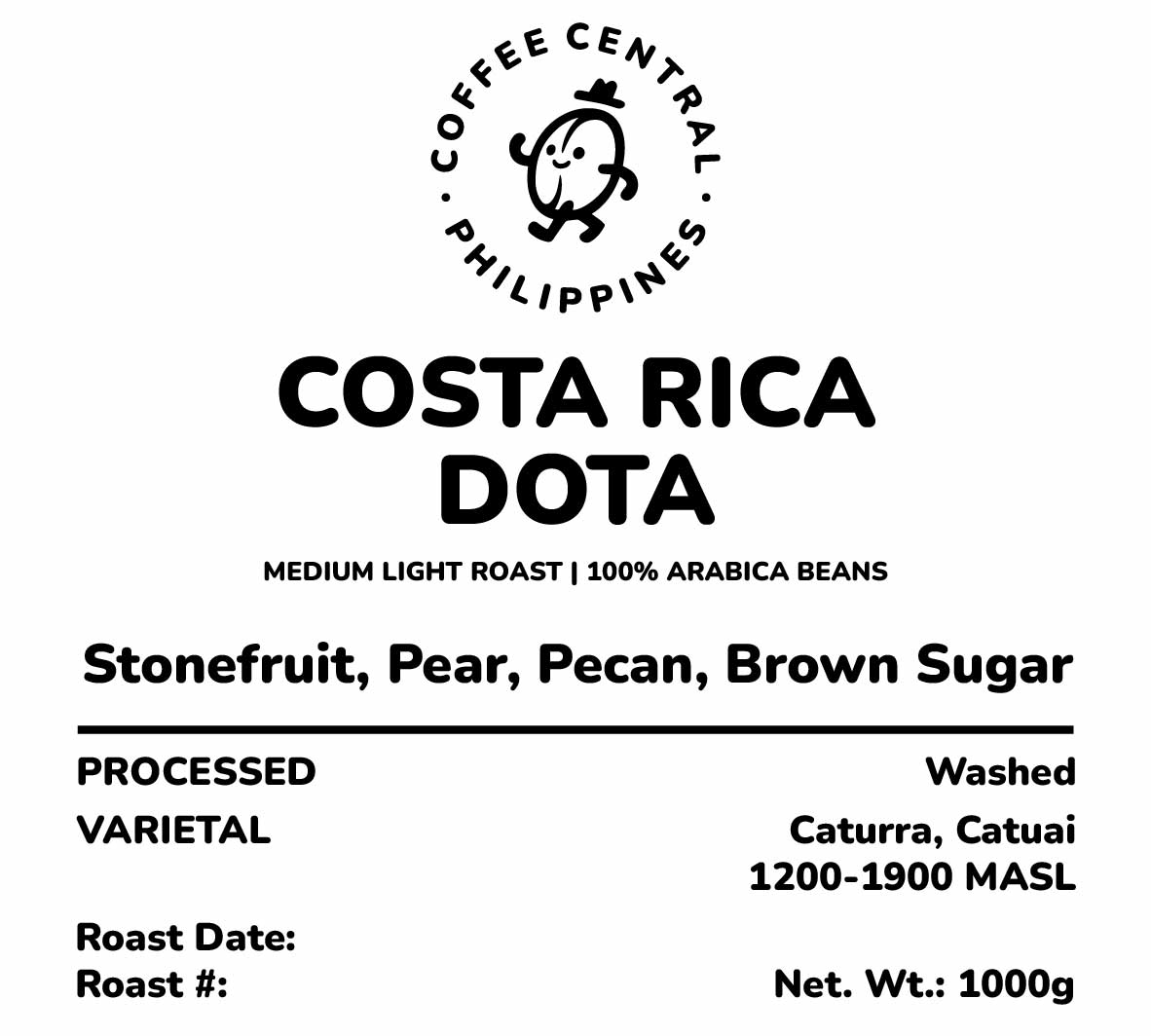 Costa Rica Dota – Coffee Central PH